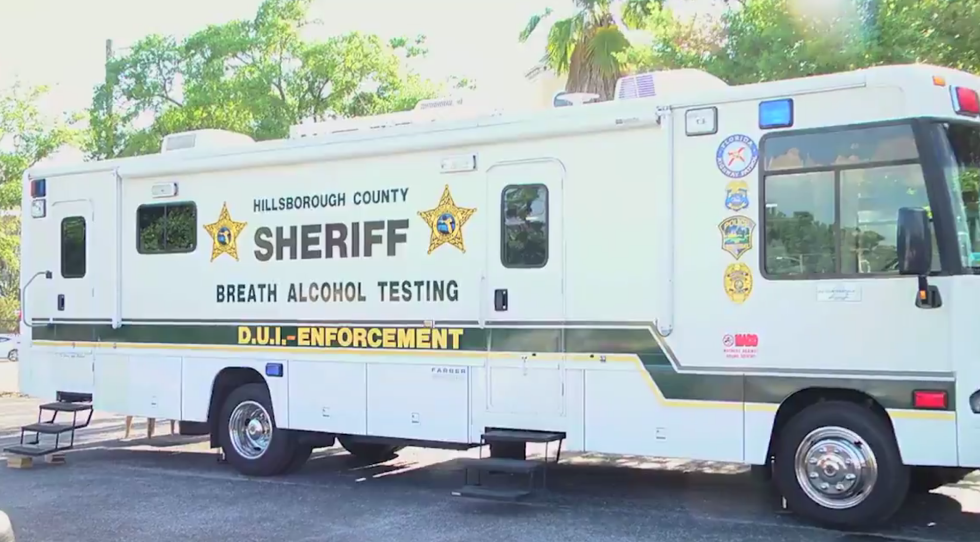 DUI arrest by the Hillsborough County Sheriff's Office