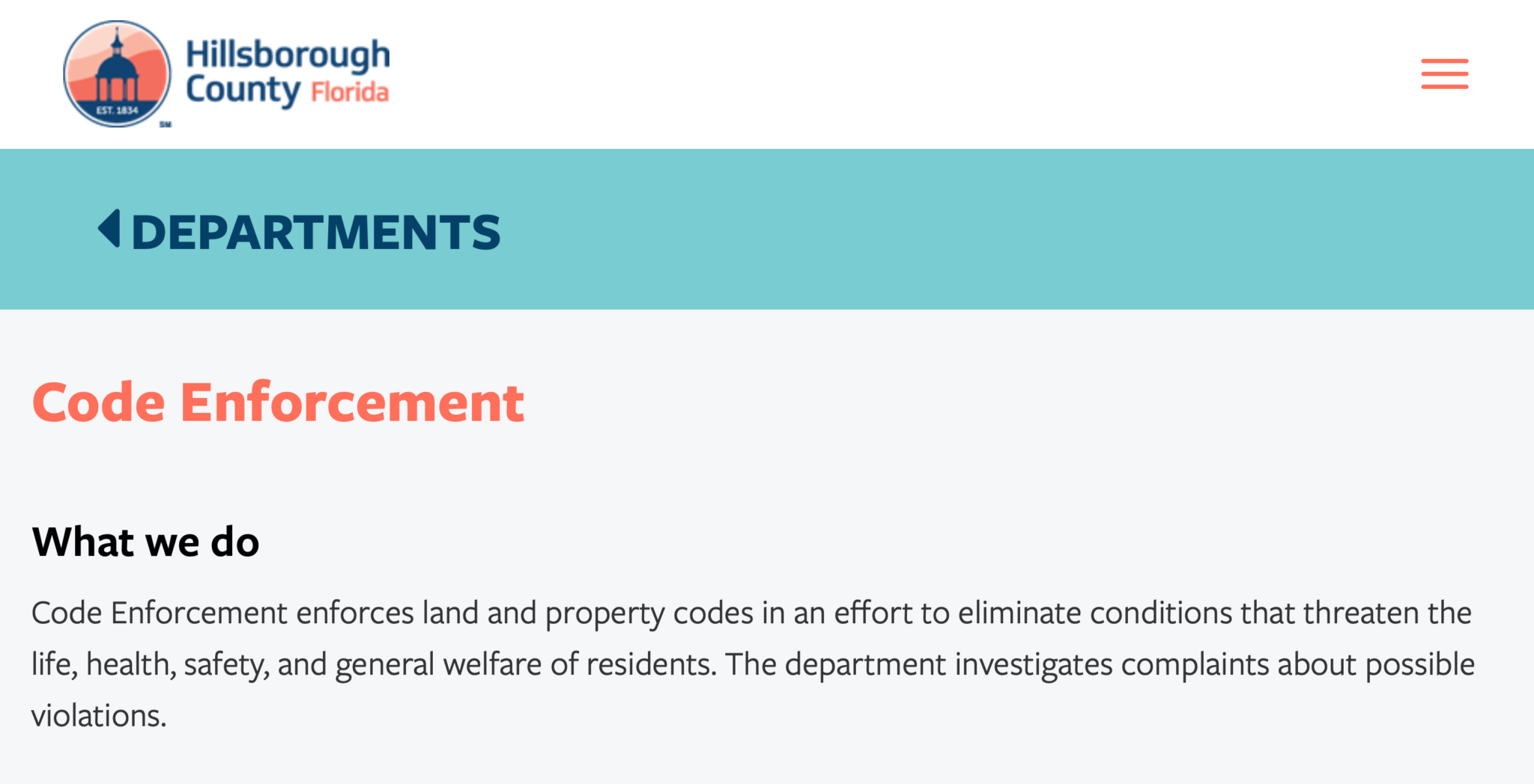 Attorney for Hillsborough County Ordinance Violations